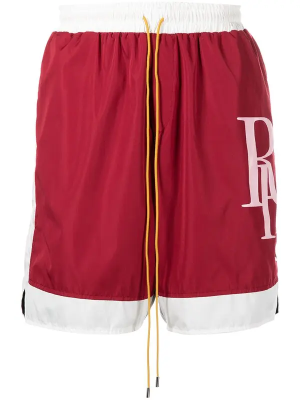 Rhude Yacht Logo-print Swim Shorts - Red