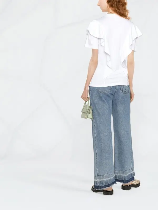 Chloé Ruffled Cotton T-shirt