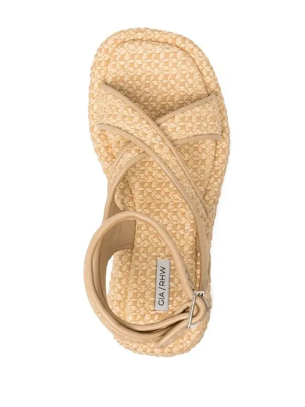GIABORGHINI Raffia Sandals