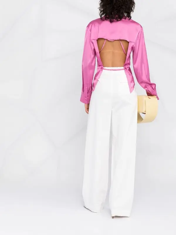 Jacquemus Open-back Shirt - Pink