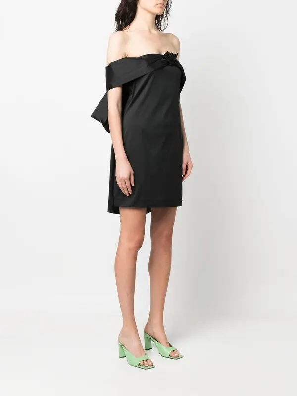 Bernadette Floral-appliqué Off-shoulder Dress