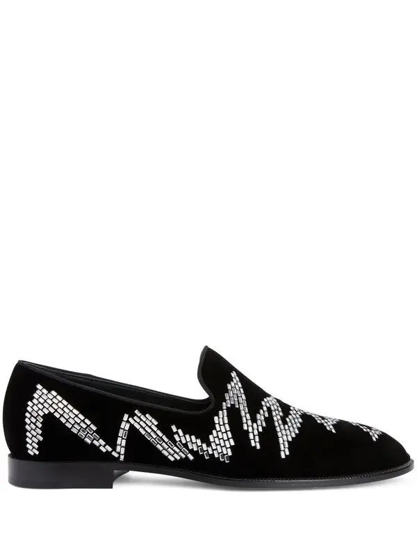 GIUSEPPE ZANOTTI Jareth Shake Loafers - Black