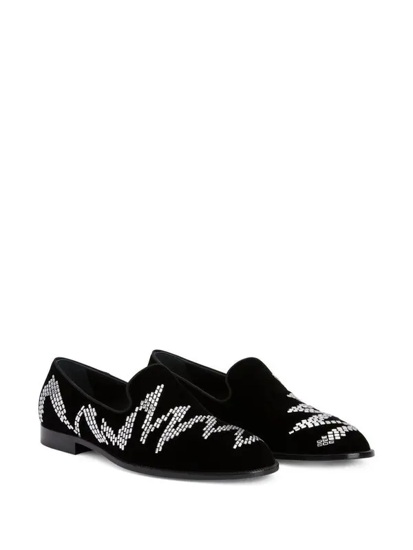 GIUSEPPE ZANOTTI Jareth Shake Loafers - Black