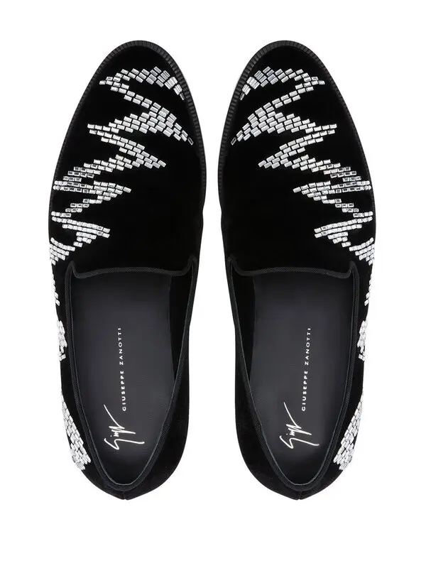 GIUSEPPE ZANOTTI Jareth Shake Loafers - Black