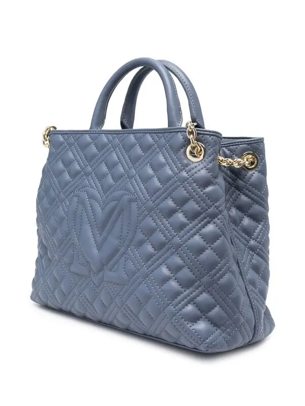 Moschino Quilted Logo-lettering Bag