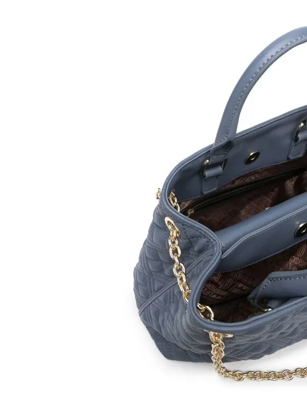Moschino Quilted Logo-lettering Bag