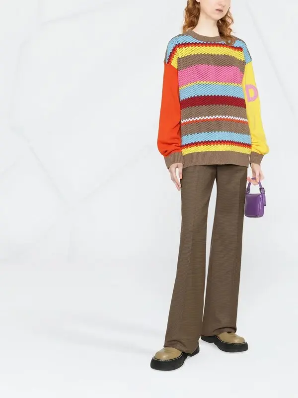Dsquared2 Chunky-knit Striped Jumper