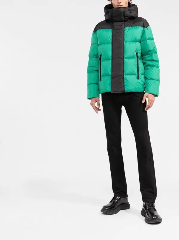 Dsquared2 Zip-pockets Hooded Padded Jacket - Green