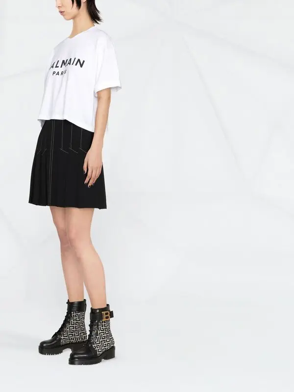 Balmain Cropped T-shirt - White