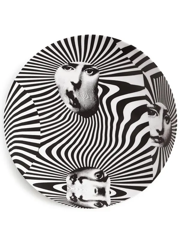 FORNASETTI Tema E Variazioni N.312 Wall Plate - White