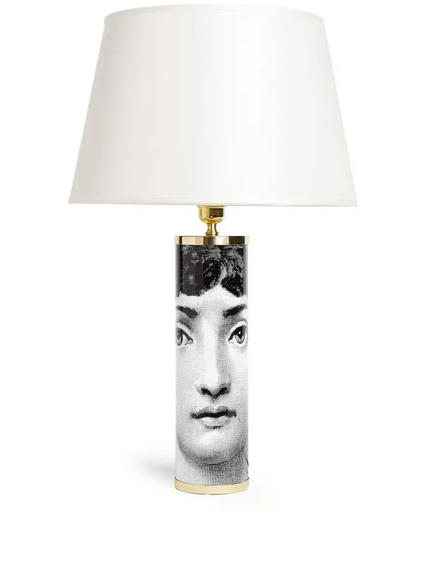 FORNASETTI Conical Cotton Lampshade - White