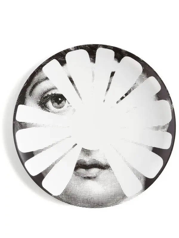 FORNASETTI Tema E Variazioni N.37 Wall Plate - White