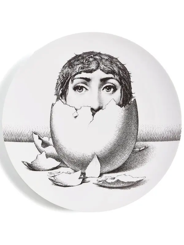 FORNASETTI Tema E Variazioni N.258 Wall Plate - White