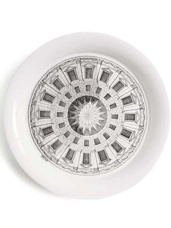 FORNASETTI Cortile Small Tray - White