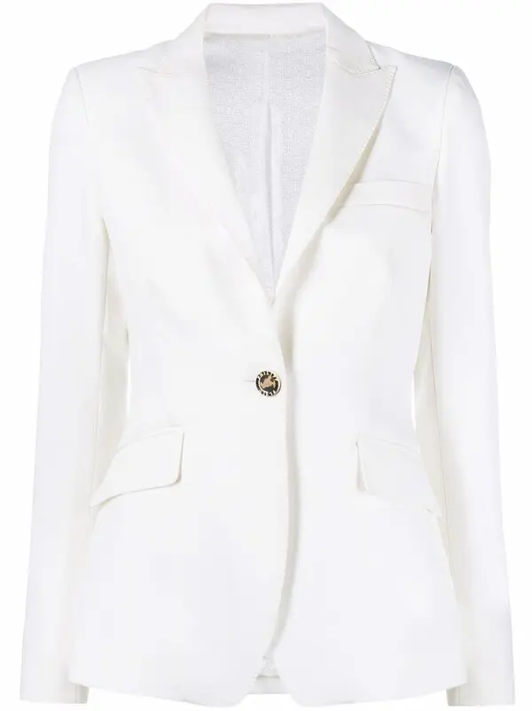 Philipp Plein Embellished Cady Blazer - White