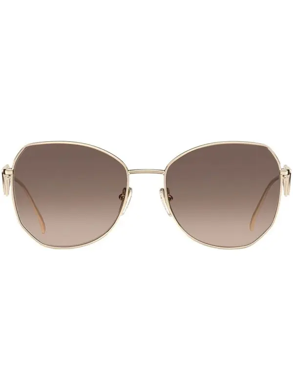 Prada Symbole Oversize-frame Sunglasses - Gold