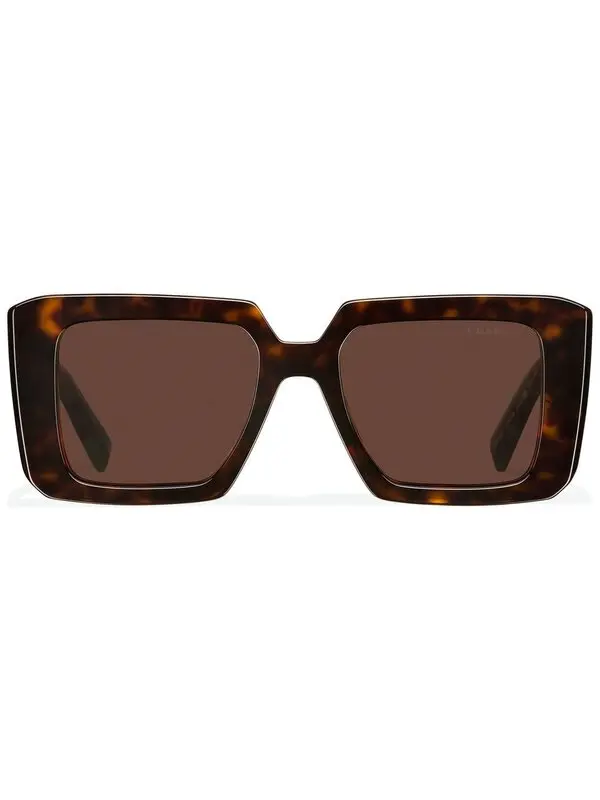Prada Symbole Oversized Sunglasses - Brown