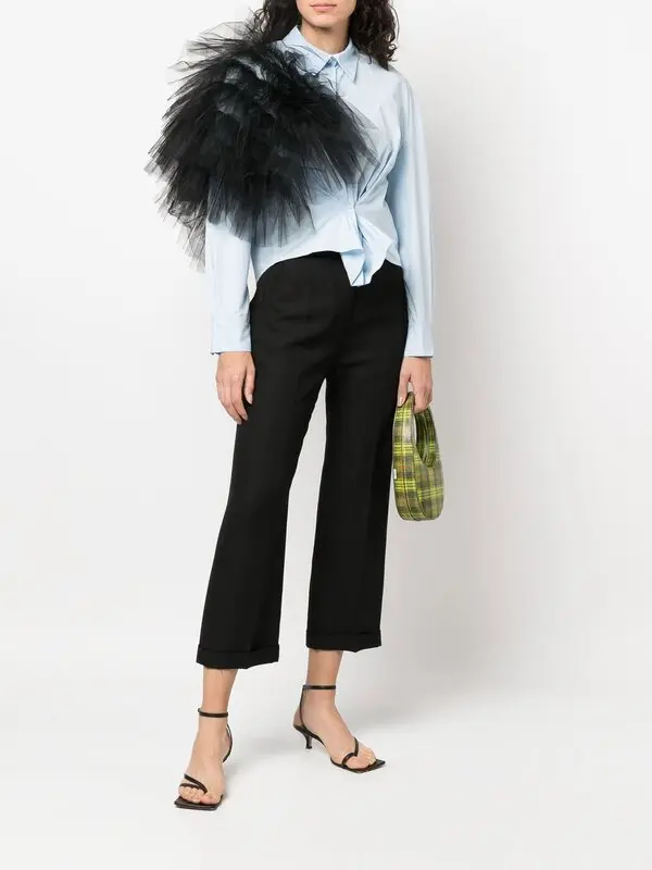 ACT Nº1 Tulle-embellished Shirt