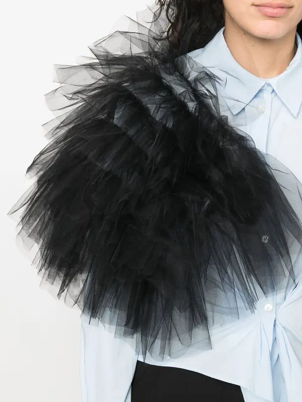 ACT Nº1 Tulle-embellished Shirt