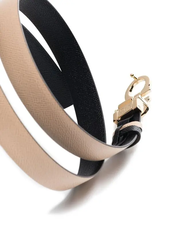 FERRAGAMO Gancini Buckle Reversible Belt - Neutrals