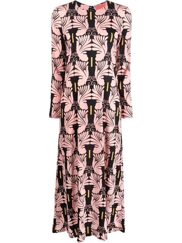 La DoubleJ Graphic-print Maxi Dress - Pink