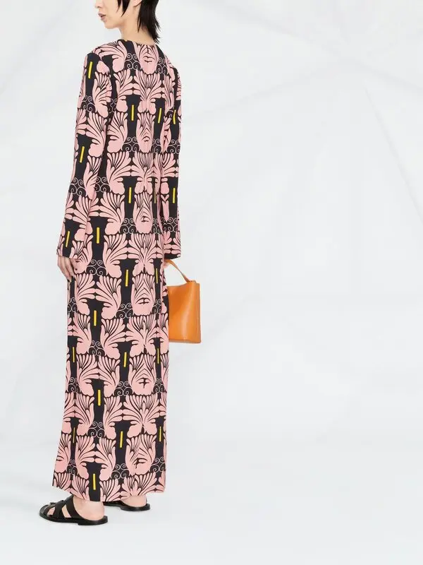 La DoubleJ Graphic-print Maxi Dress - Pink