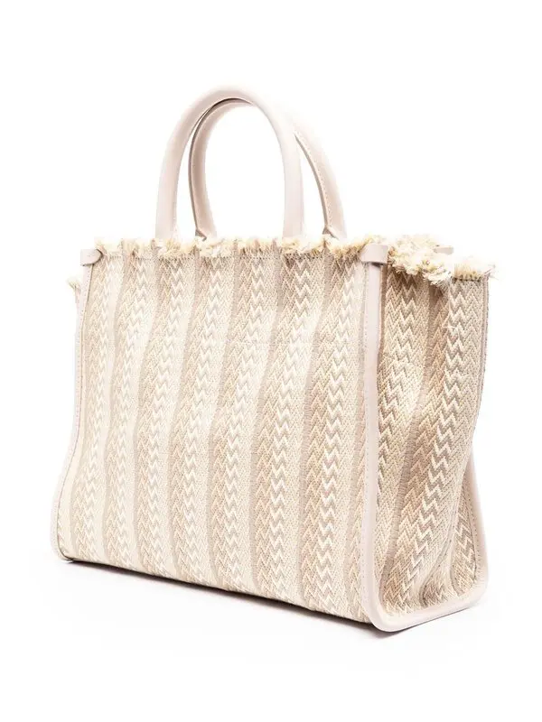 LANVIN In & Out Herringbone Tote Bag