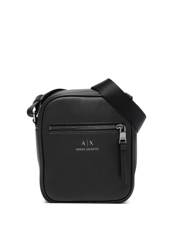 Armani Exchange Logo-print Messenger Bag - Black