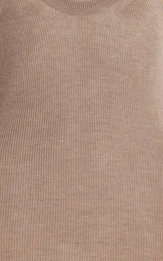 TOTEME Ribbed Silk-cashmere Tank Top