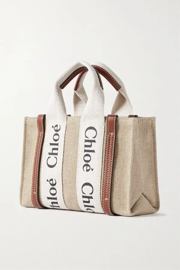 Chloé Net Sustain Woody Mini Tote - Brown