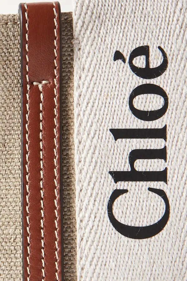Chloé Net Sustain Woody Mini Tote - Brown