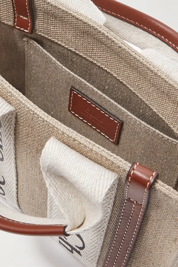 Chloé Net Sustain Woody Mini Tote - Brown