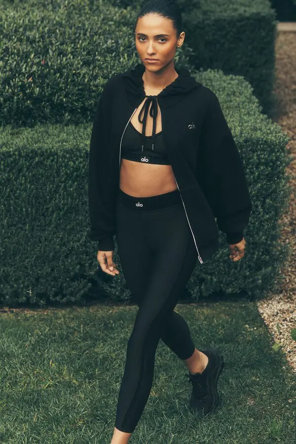 Alo Yoga Airlift High-waist 7/8 Line Up Legging - Black
