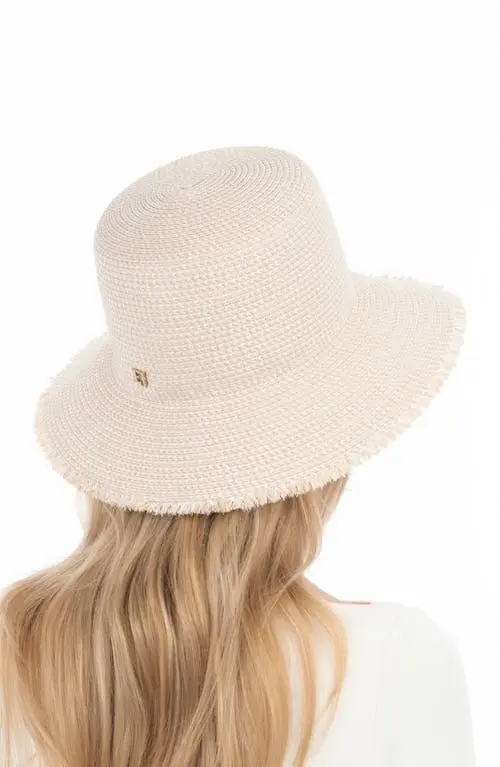 Eric Javits Squishee® Straw Bucket Hat - Cream
