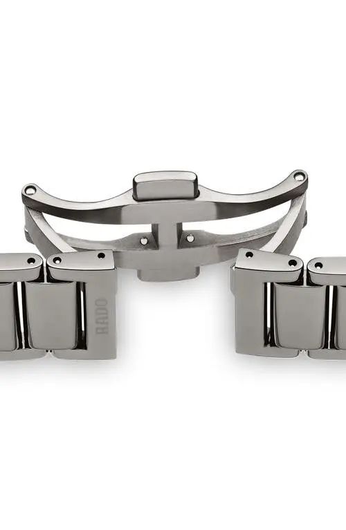 RADO True Square Automatic Open Heart Bracelet Watch - Blue