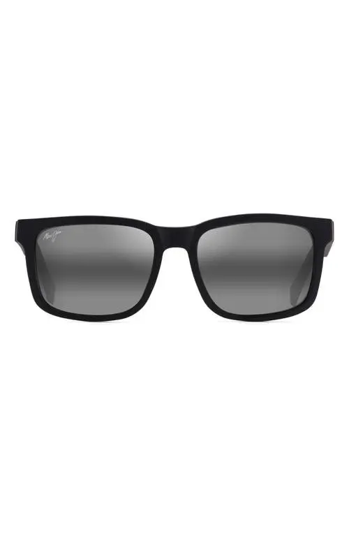 Maui Jim Square Sunglasses - Matte Black