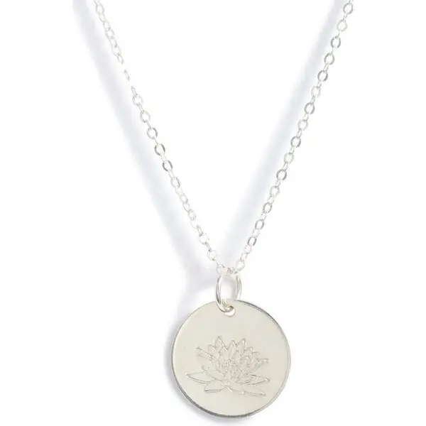 NASHELLE Birth Flower Necklace - Sterling Silver - July