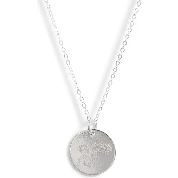 NASHELLE Birth Flower Necklace - Sterling Silver - May