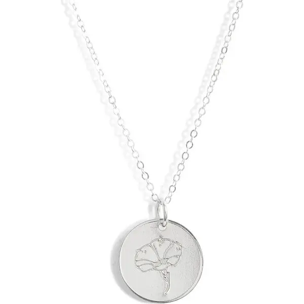 NASHELLE Birth Flower Necklace - Sterling Silver - September