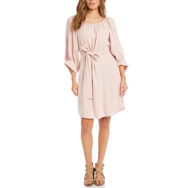 Karen Kane Blouson Sleeve Dress - Rose
