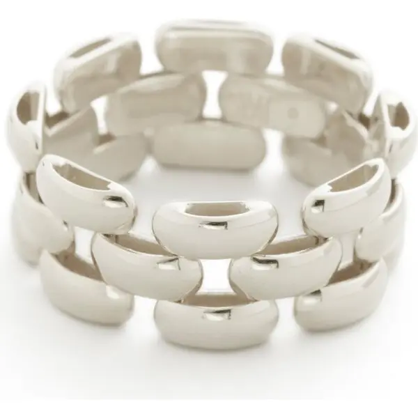 Monica Vinader Heirloom Chain Ring - Sterling Silver