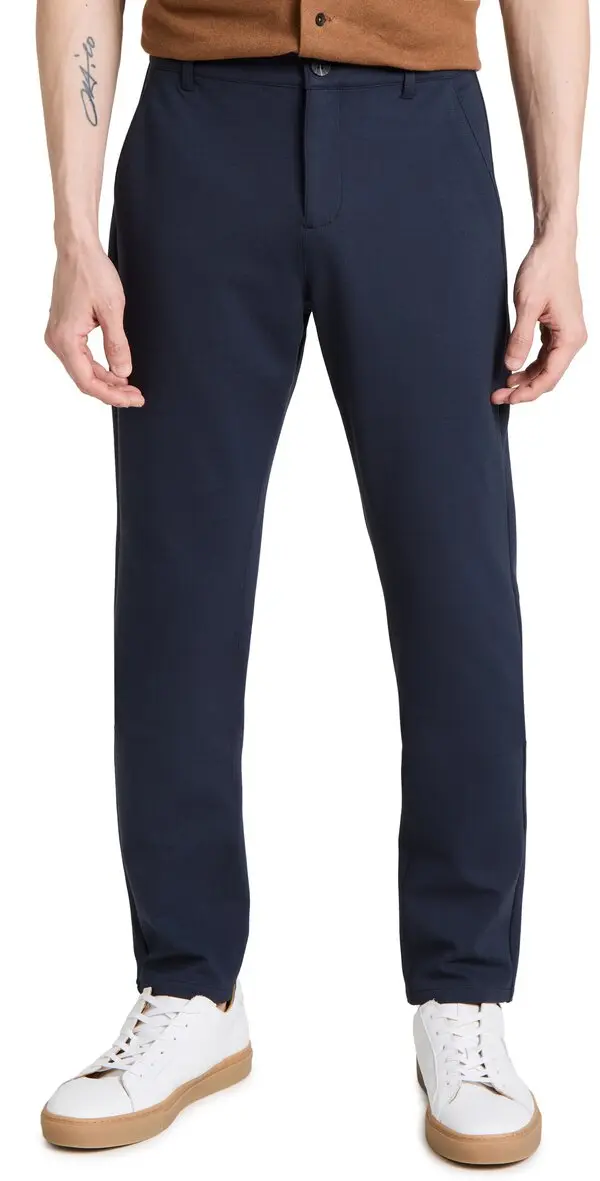 Paige Transcend Knit Trousers - Deep Anchor