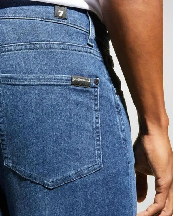 7 For All Mankind Slimmy Tapered Jeans - Medium Blue