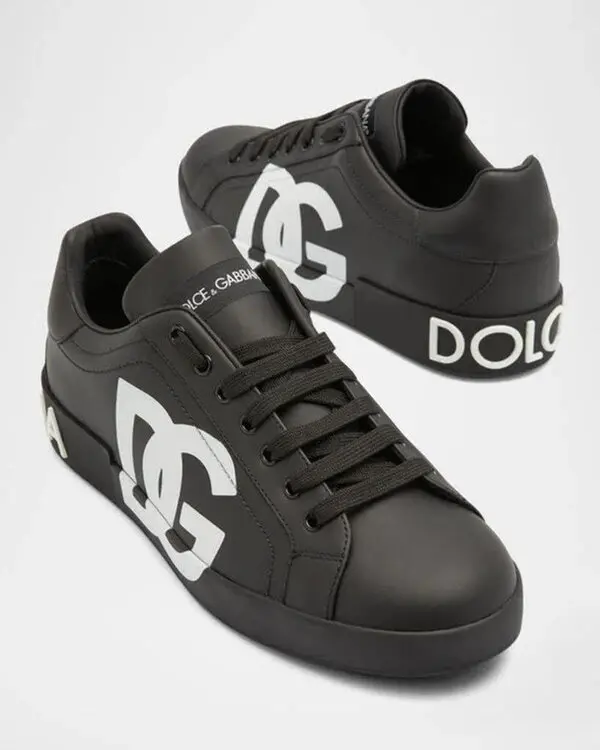 Dolce & Gabbana Portofino Low-top Sneakers - Black