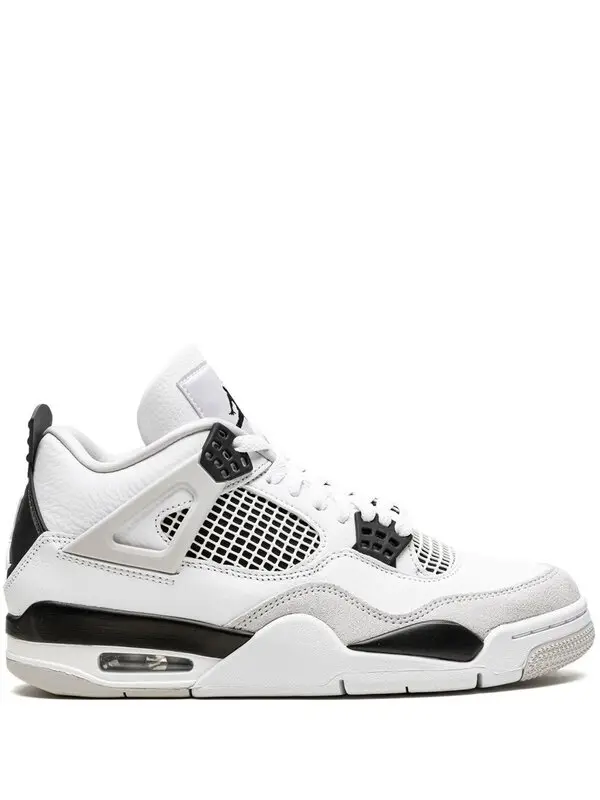 JORDAN Air Retro Military Black Sneakers - White