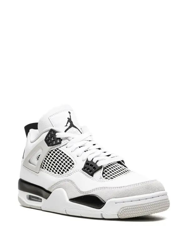JORDAN Air Retro Military Black Sneakers - White