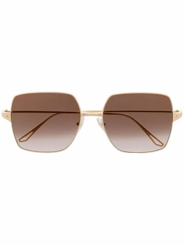 CARTIER Oversized Sunglasses - Gold