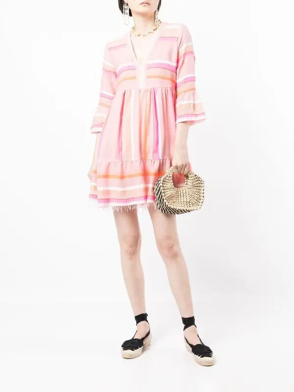 LEMLEM Jikirti Stripe-print Dress - Pink