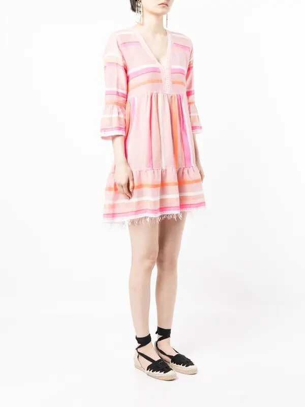 LEMLEM Jikirti Stripe-print Dress - Pink