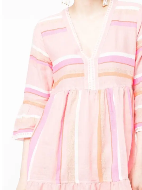 LEMLEM Jikirti Stripe-print Dress - Pink